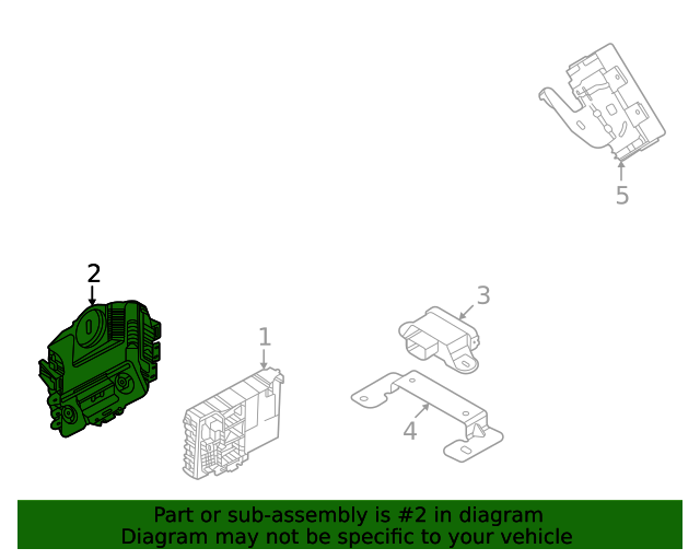 2020-2023 Ford Control Module Bracket JX6Z-14A254-A | Online Ford Parts ...