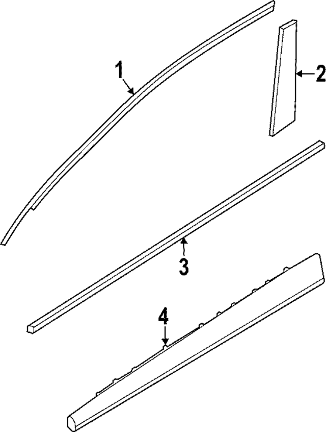 87721-CVDA0 - Lower Molding 2022-2024 Kia EV6 | Kia.Parts Store