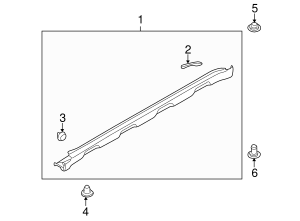 2010-2014 Subaru Outback OEM NEW 2010-2014 Subaru Outback Rocker ...