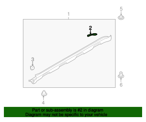 2010-2014 Subaru Outback Rocker Molding Protector 96074AJ03A | Subaru ...