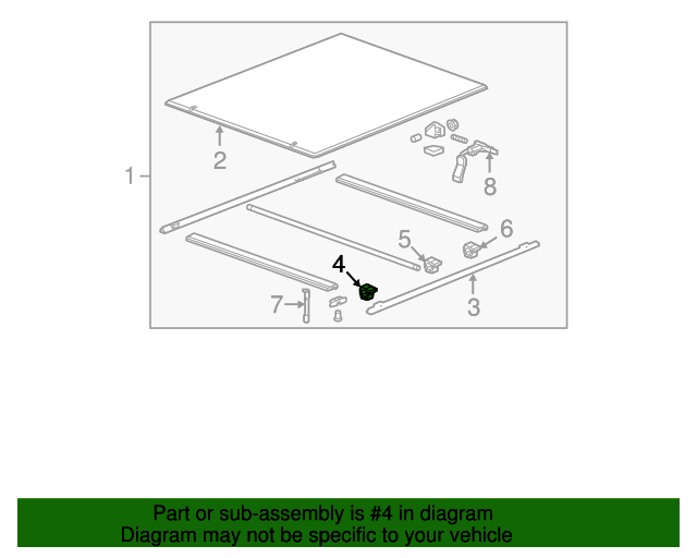 2014-2019 GM Side Rail Clamp 22878355 | GMPartsDirect.com
