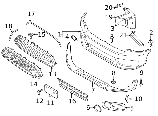 51-11-7-390-521 - Spoiler - 2017-2020 Mini Cooper Countryman | BMWPartsHub