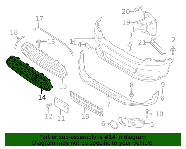 2017-2022 Mini Cooper Countryman Grille 51-13-7-405-406 ...