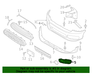 51-11-7-390-534 - Outer Grille - 2017-2020 Mini Cooper Countryman ...