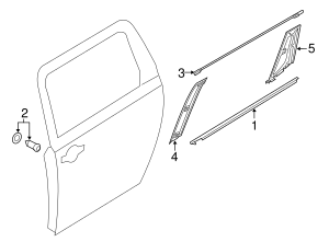 83860-A9010 - Window Molding - 2015-2021 Kia Sedona | Kia Auto Parts