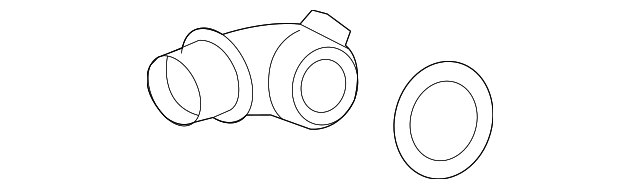 2010-2011 Cadillac SRX Radiator Inlet Hose Connector 13325109 GM ...