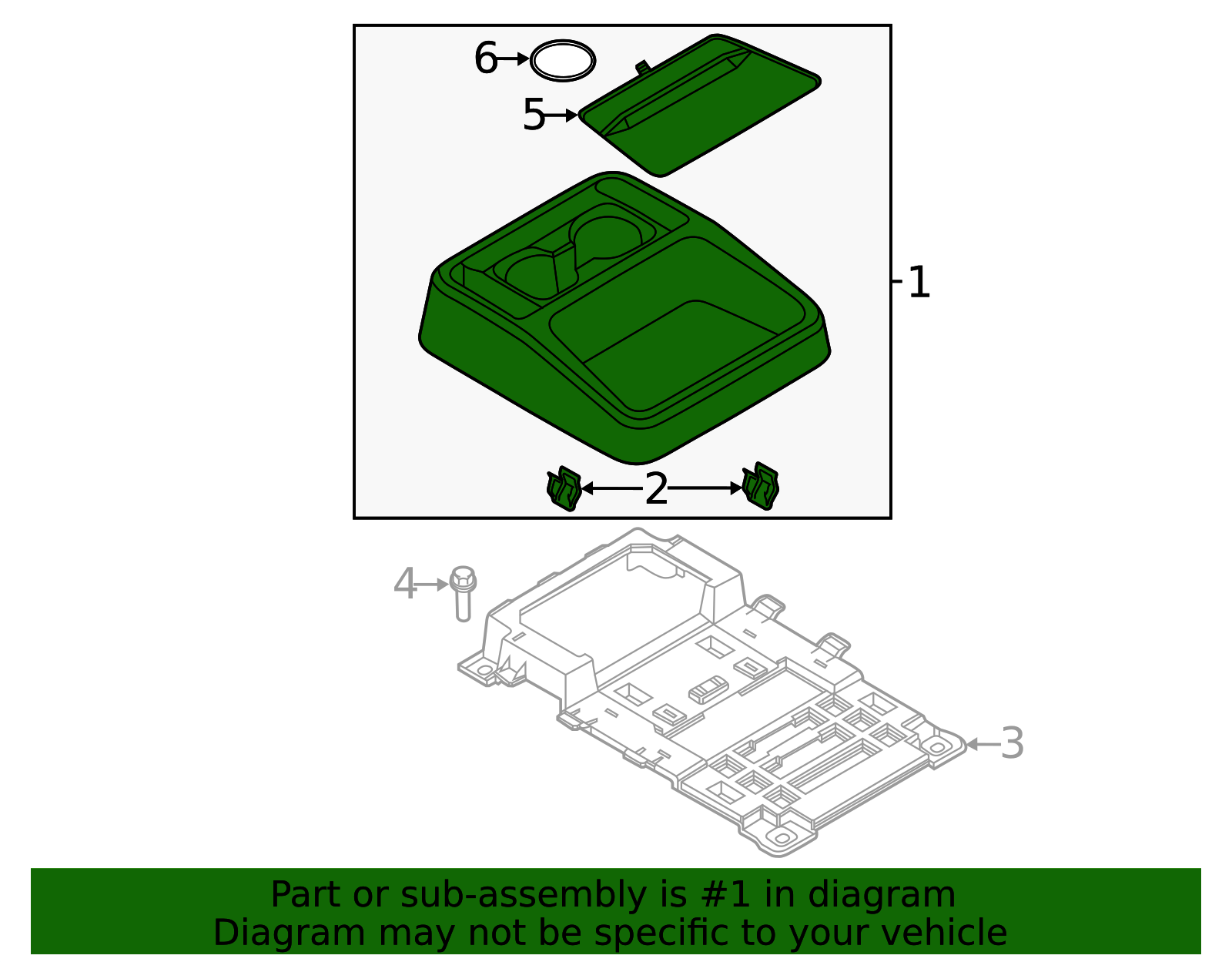 LB5Z-78045A36-AB - 2020-2024 Ford - Console Assembly | My Ford Parts