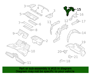 Genuine Porsche 971-810-417-Y-GRV |Rear Support | FREE Shipping on Most ...