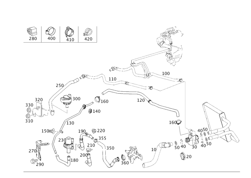 211-832-00-94 - Hose 1994-2006 Mercedes-Benz | Mercedes-Benz USA Parts