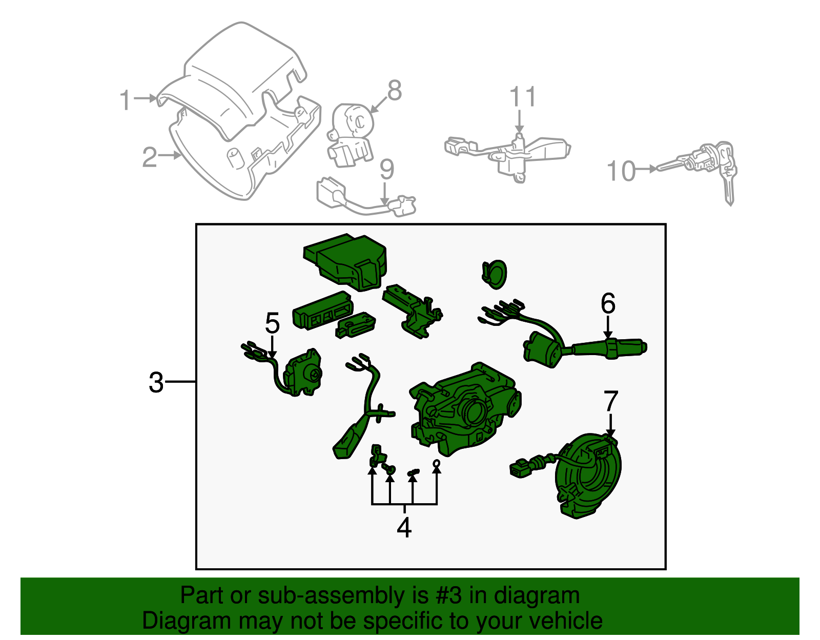 84310-04080 - Multi-Function Switch - 1995-1997 Toyota Tacoma | Nucar ...