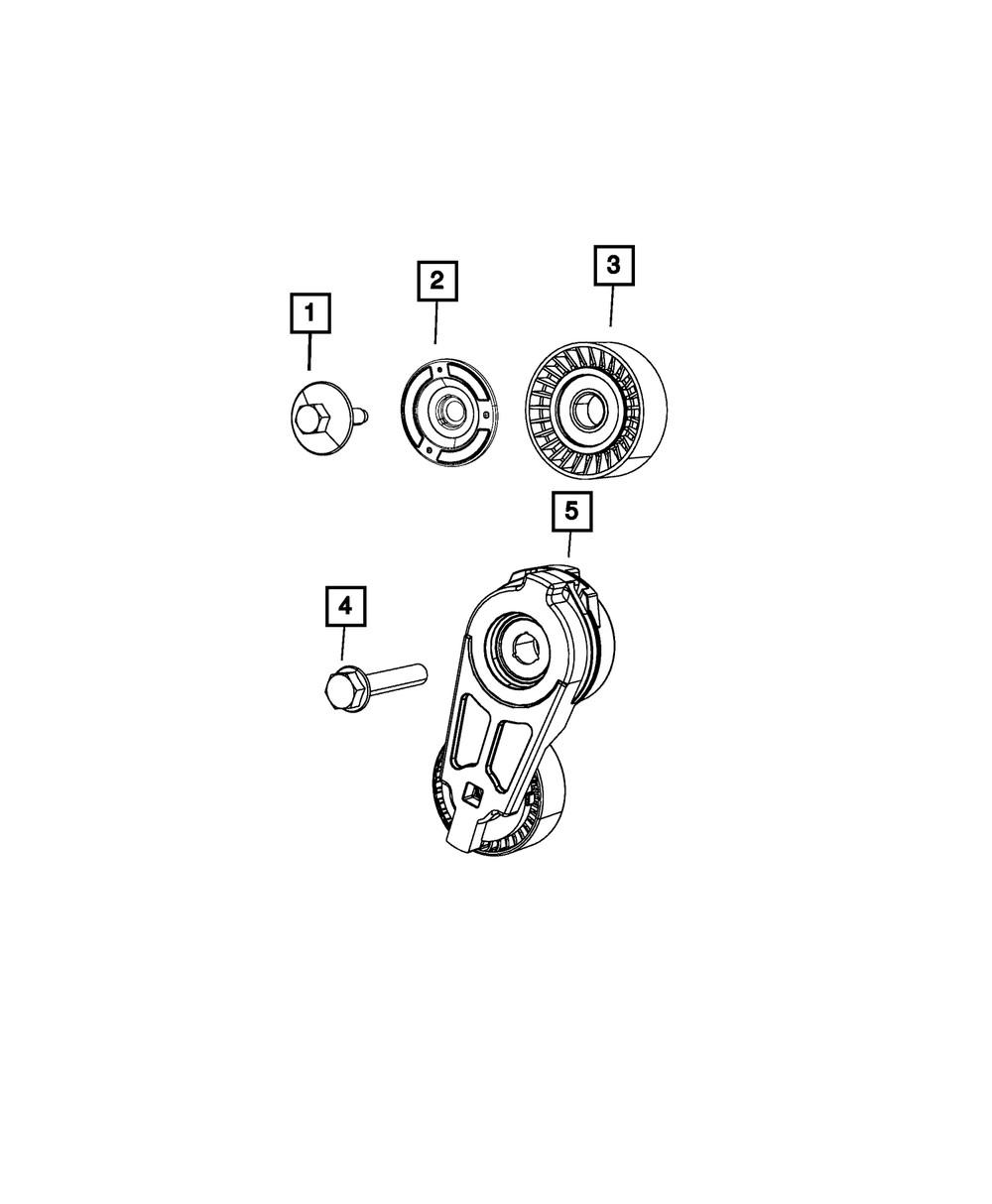 2016-2025 Ram Idler Pulley 05281677AA | Retail Performance Auto Parts