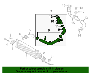 2015-2024 Volvo Inlet Tube 31370288 | OEM Parts Online