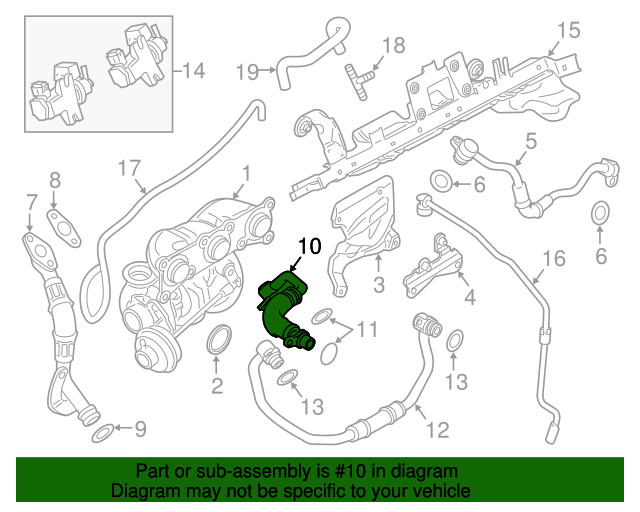 11537563707 - 2008-2012 BMW Water Inlet Tube (11-53-7-563-707) | BMW of ...