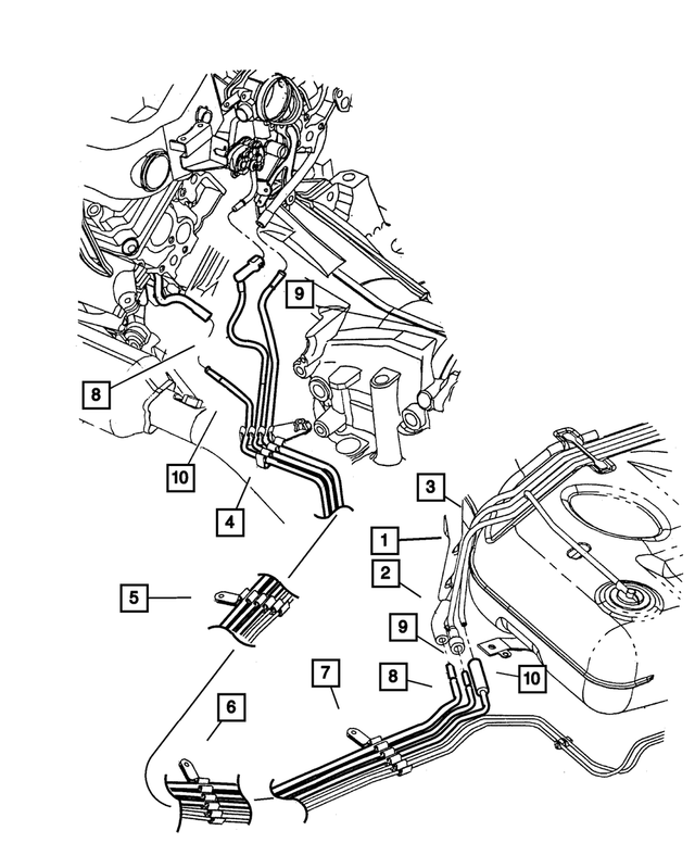 5010225AC - Fuel Supply Tube - 2001 Mopar | World Parts Direct