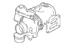 Genuine OEM Exhaust Manifold Part# JDE38736 Fits 2018-2024 Jaguar: Up ...