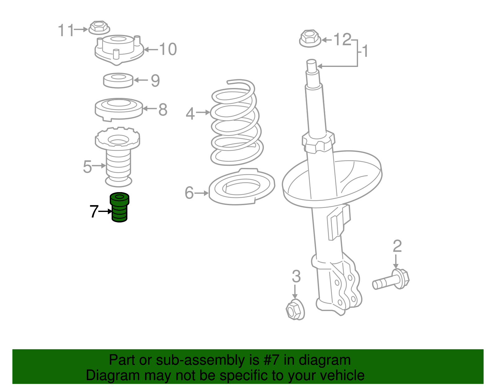 48331-06050 - Bumper Front Spring Longo Toyota Parts
