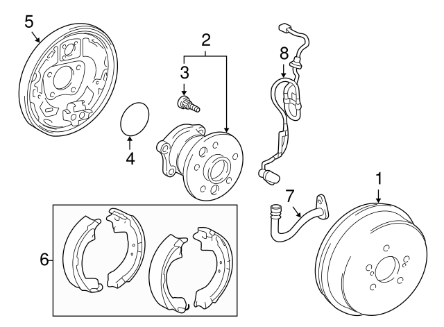 42410-33040 - Hub & Bearing - 1992-2004 Toyota | nashuatoyota