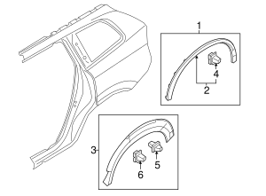 31414913 - Fender Flare Clip - 2016-2020 Volvo XC90 | Volvo OEM Parts ...