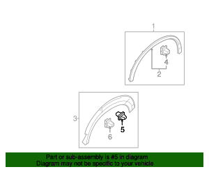 31414913 - Fender Flare Clip - 2016-2020 Volvo XC90 | Volvo OEM Parts ...