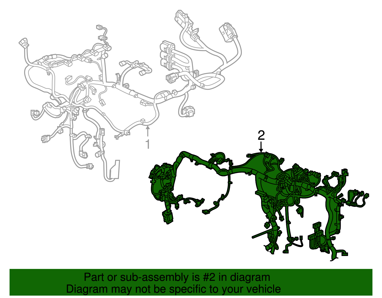 2018 Chevrolet Traverse Headlamp Wiring Harness 84593308 GM ...
