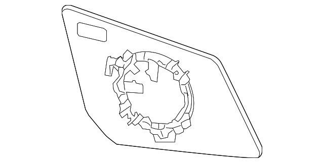 2013-2017 GM Mirror-O/S Rr View (Refl Glass & Bkg Plt) 22825438 | GM ...