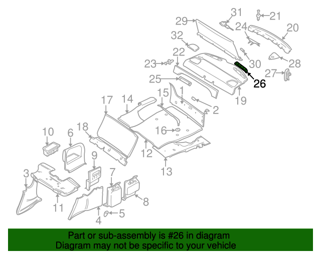 Genuine BMW 51-46-8-204-356 | Vent Grille | FREE Shipping on Most ...
