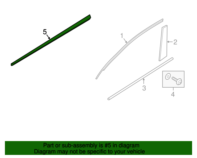 87712-G2000 - Door Molding 2017-2022 Hyundai Ioniq | AutoNationParts.com