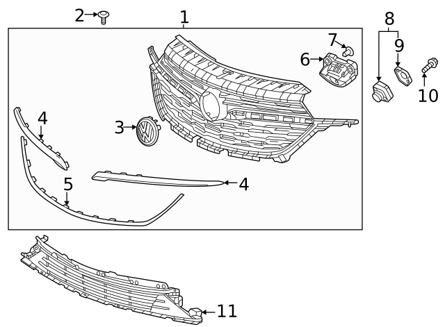 2020-2023 Buick Encore GX Front Grille 42762224 | GmPW