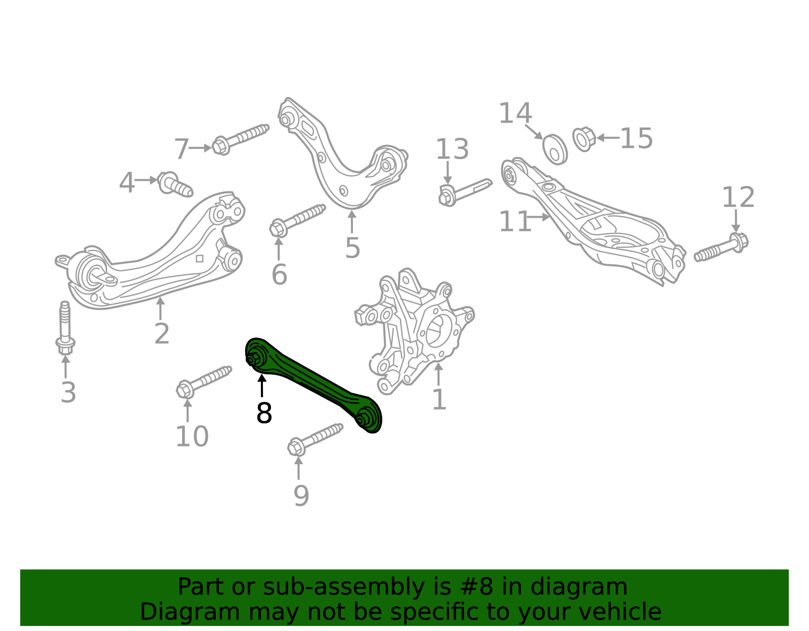52370-TGG-A00 - 2017-2021 Honda Civic - Arm A Rear (Lower) | Genuine ...