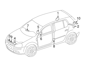 OEM NEW VW Volkswagen Sticker 701-010-002-AA 701-010-002-AA | QuirkParts