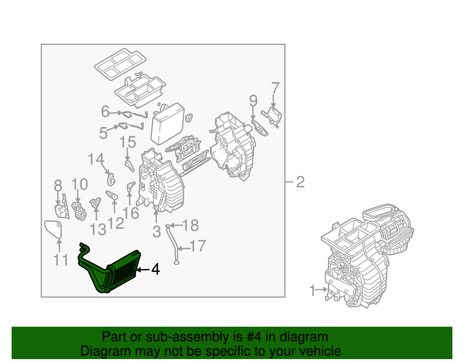 97138-2E100 - Heater Core - 2005-2009 Hyundai Tucson | World OEM Parts ...
