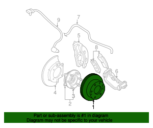 1999-2010 GM Front Disc Brake Rotor 19210603 | NewGMParts.com