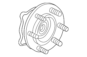84856648 - Front Wheel Hub and Bearing Assembly with Wheel Speed Sensor ...