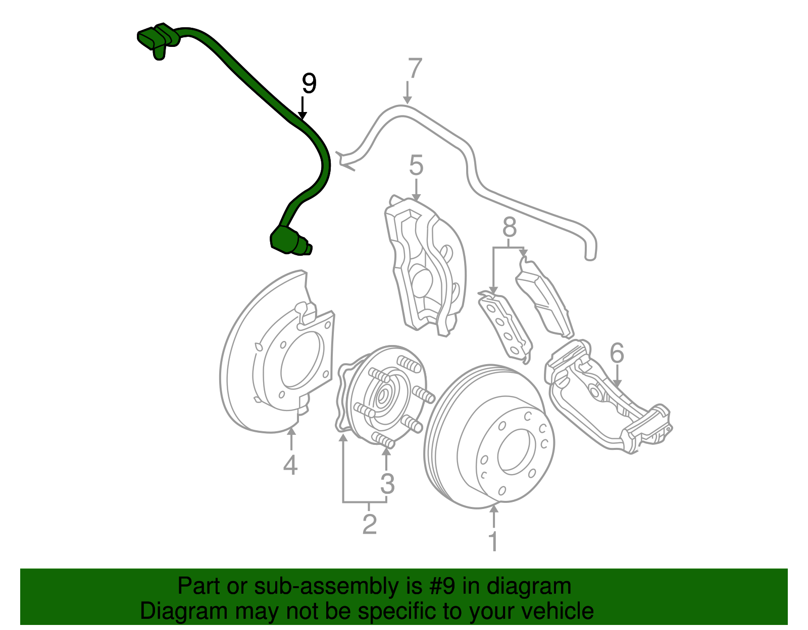 1999-2007 GM Front Wheel Speed Sensor 84356644 | OEM Parts Online