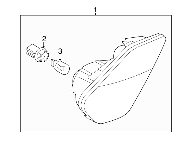 8336A154 - Backup Lamp Assembly 2016-2022 Mitsubishi | Mitsubishi ...