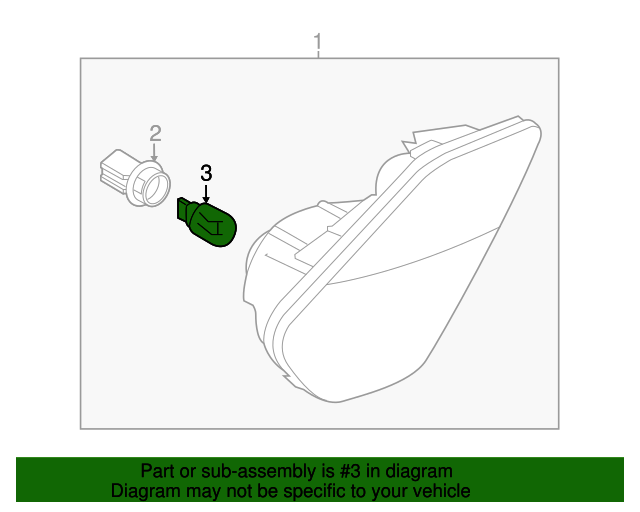 2004-2024 Mitsubishi Bulb MS820078 | Mitsubishi Parts Warehouse