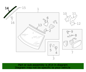 83A-854-328-C-9B9 - Reveal Molding 2019-2024 Audi Q3 | Audi OEM Parts