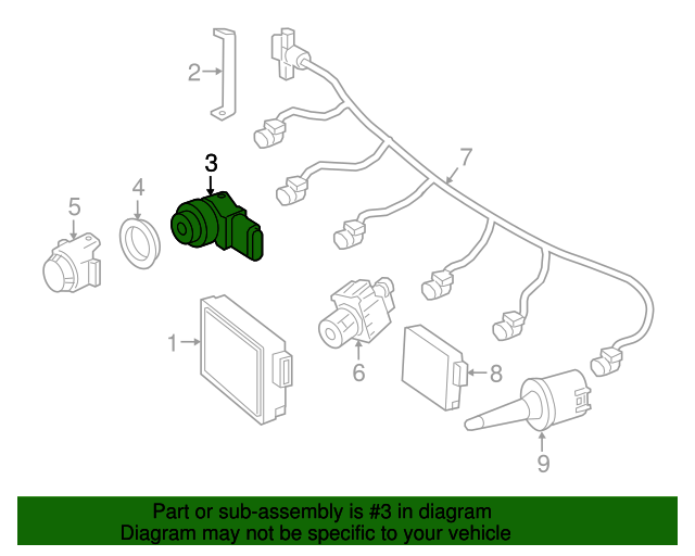 2014-2023 Mercedes-Benz Sensor 000-905-55-04-9999 | MB OEM Parts