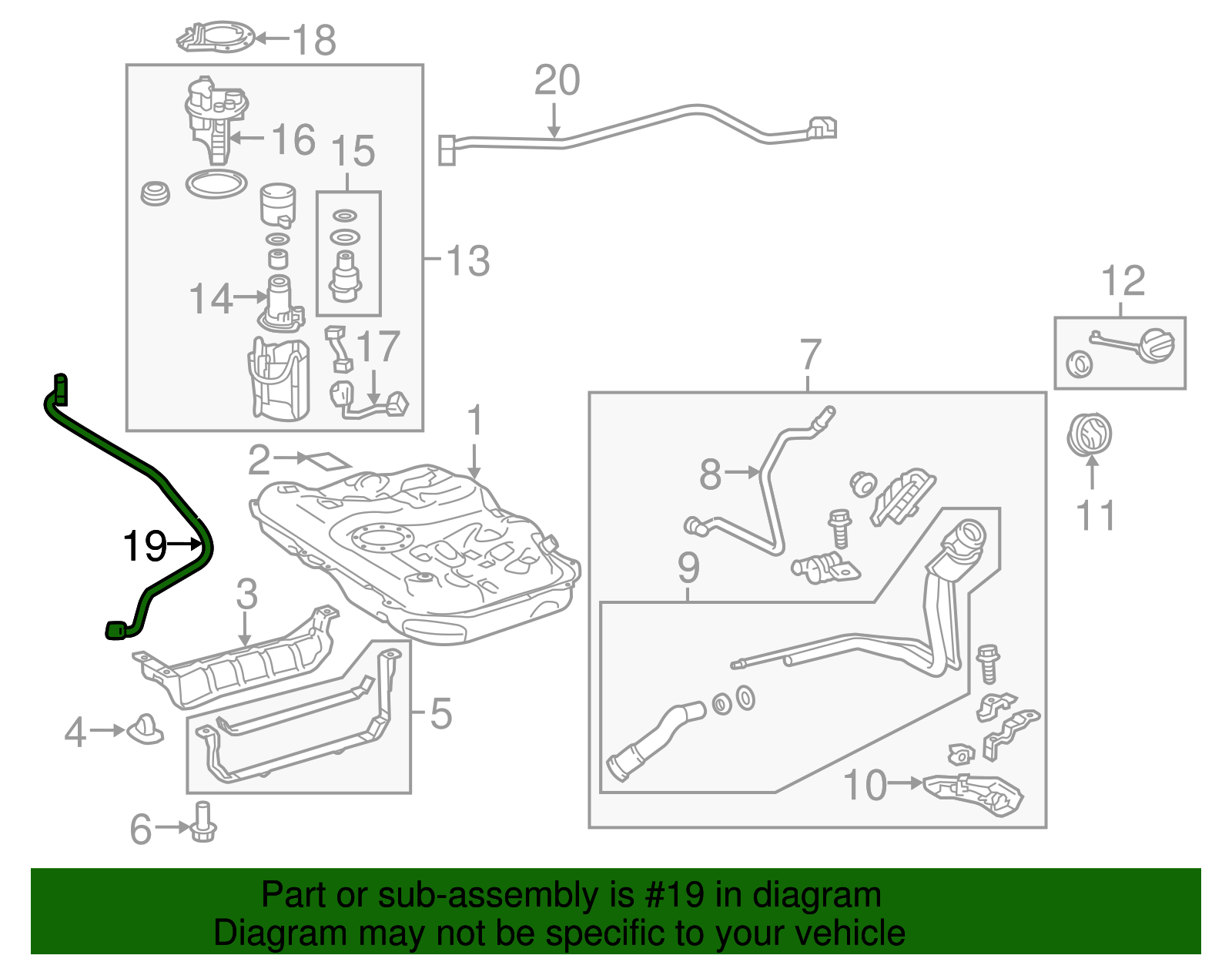2015-2017 Toyota Camry Tube 77209-06052 | Toyota Parts Center