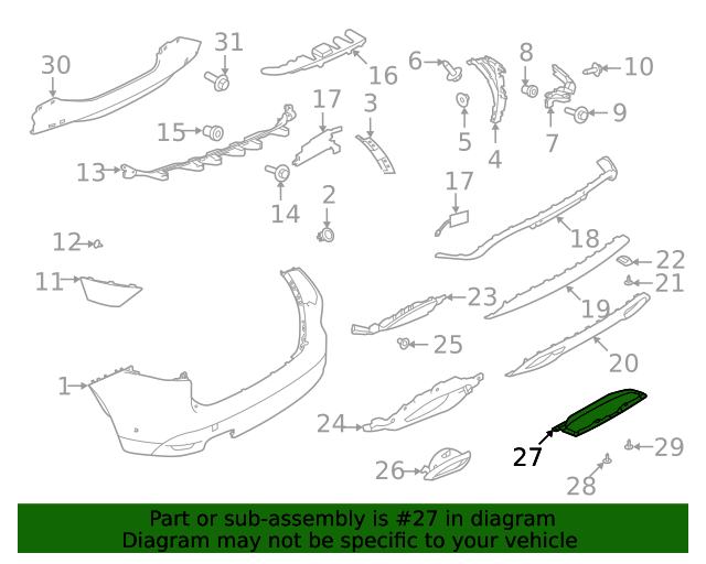 2021-2023 Jaguar F-Pace Lower Panel T4A38174 | Jaguar Paramus Parts