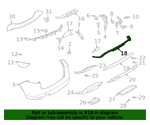 2021-2023 Jaguar F-Pace Lower Molding T4A38154LML | JaguarParts.com