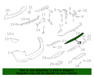 2021-2023 Jaguar F-Pace Valance T4A43598LML | OEM Parts Online