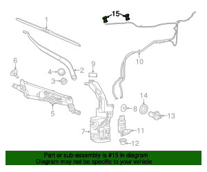 2014-2022 Jeep Cherokee Washer Nozzle 68102968AB | TascaParts.com