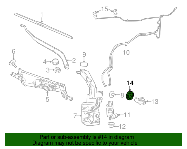 2014-2020 Mopar Level Sensor Grommet 68225065AB | TascaParts.com
