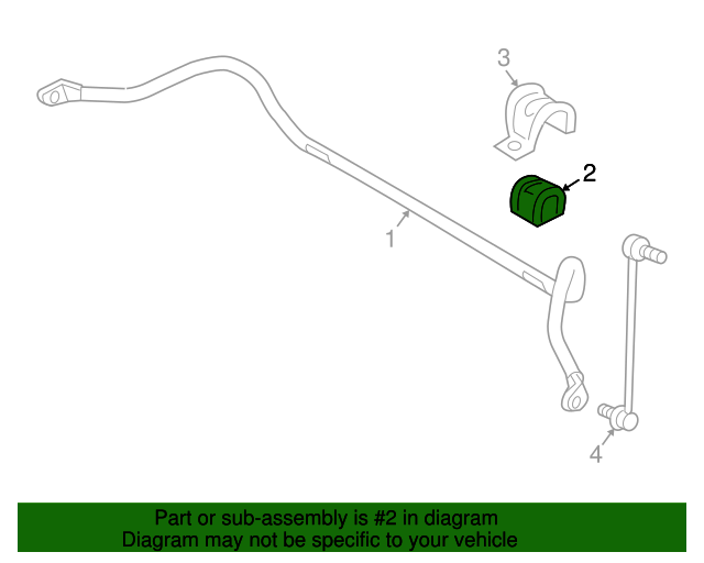 2004-2013 Volvo Suspension Stabilizer Bar Bushing 30666266 ...