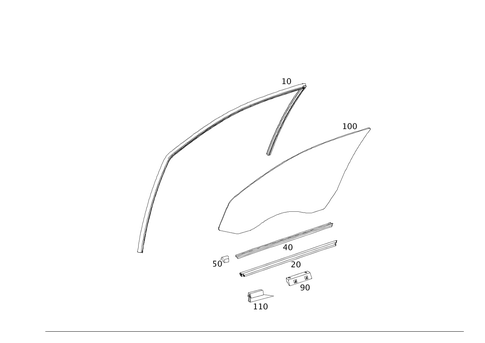 Front Door Windows for 2009 Mercedes-Benz E320 | Mercedes-Benz USA Parts