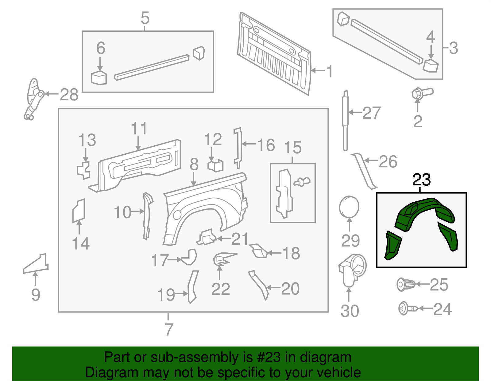 2014-2021 Toyota Tundra Wheelhouse Liner 65637-0C040 | OEM Parts Online