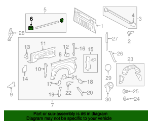 66134-04010 - Track Assembly End Cap - 2007-2023 Toyota | OEM Genuine ...