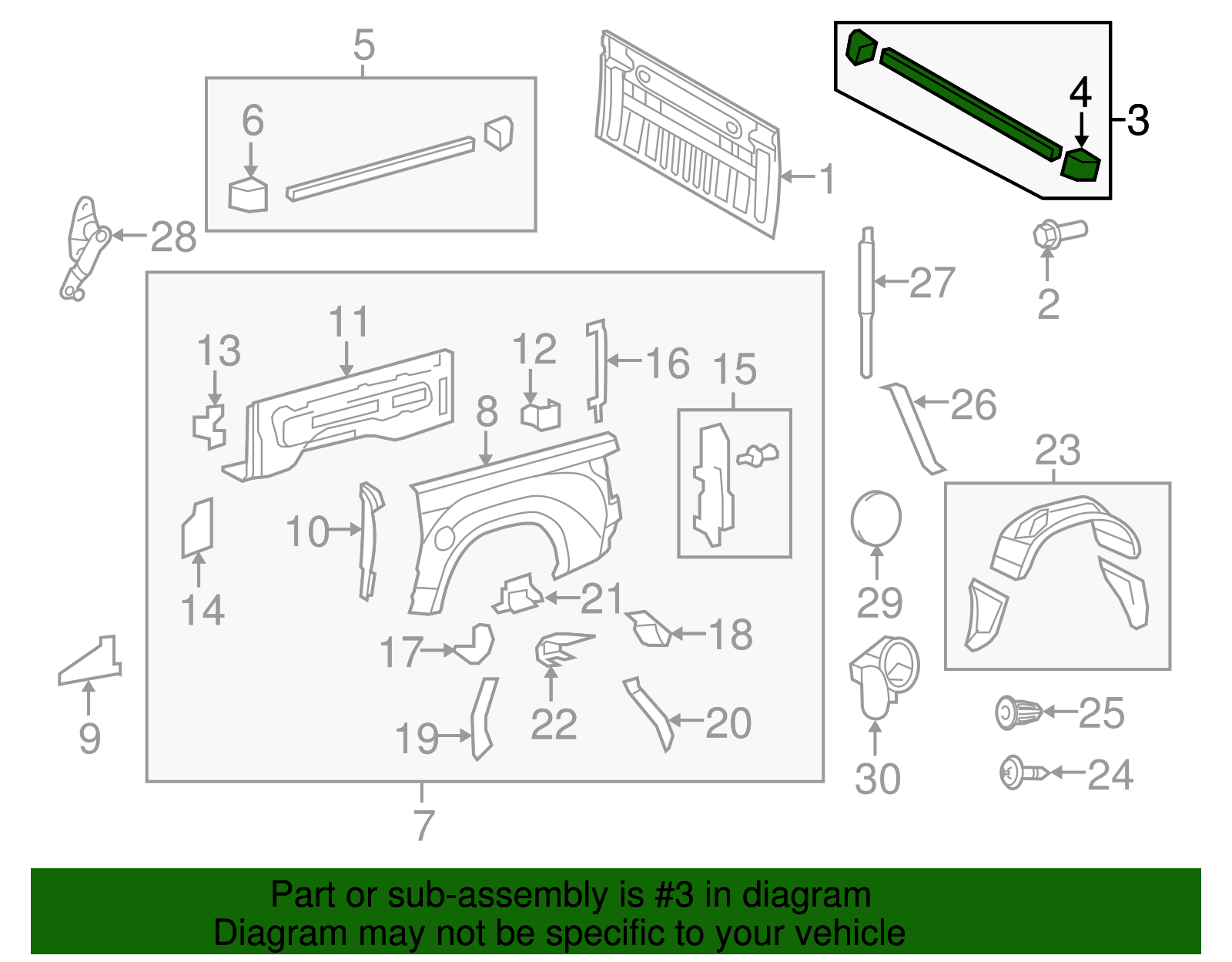 Genuine Toyota Track Assembly part# 65483-0C011 for 2007-2021 Toyota ...