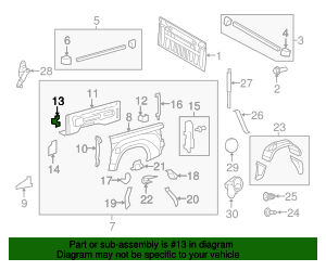 66312-0C010 - Tie Down Hook - 2007-2024 Toyota | OEM Genuine Toyota Parts